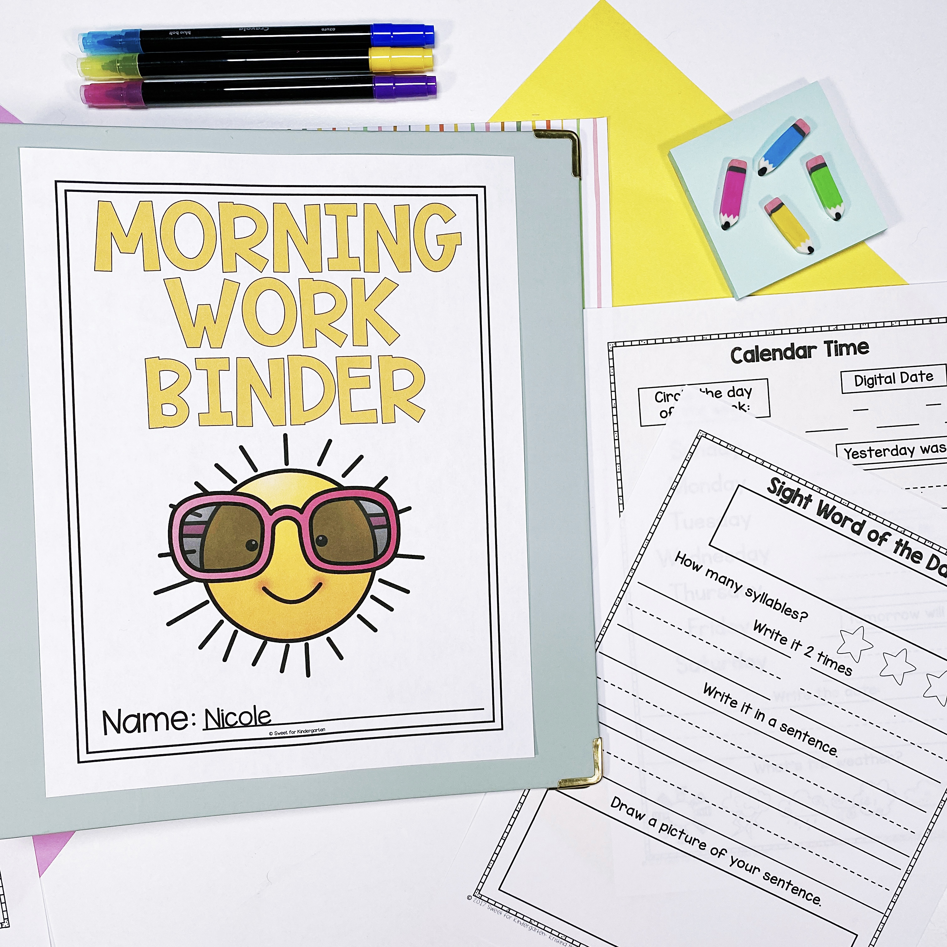 Transform Your Morning Routine with the Morning Work Binder | Sweet for ...