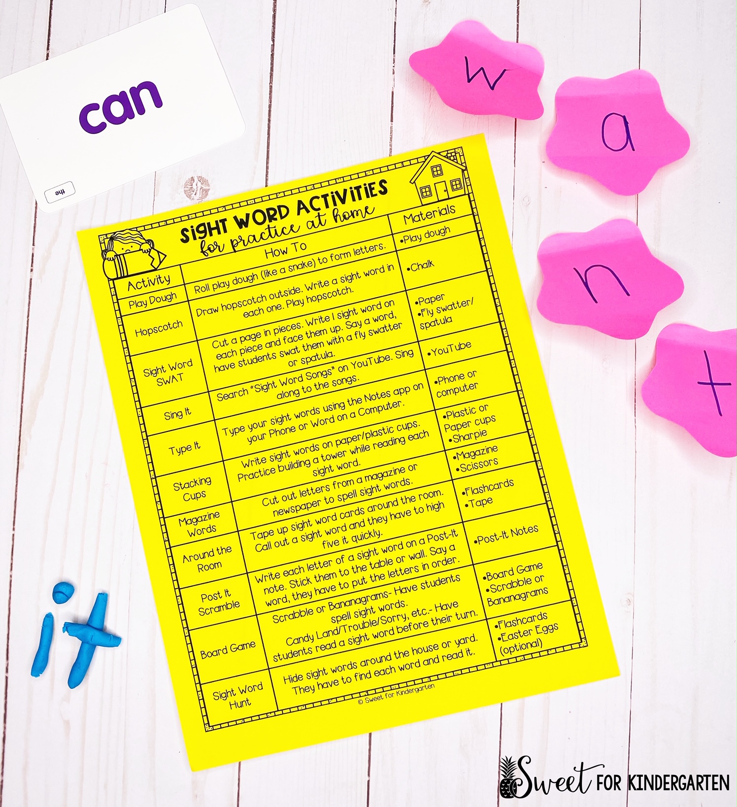 10 Quick and Easy Sight Word Activities for Kindergarten | Sweet for ...