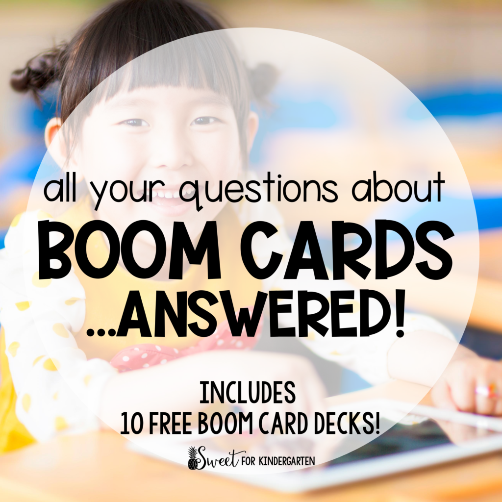 Boom Cards FAQ and Free Boom Cards Round-Up | Sweet for Kindergarten