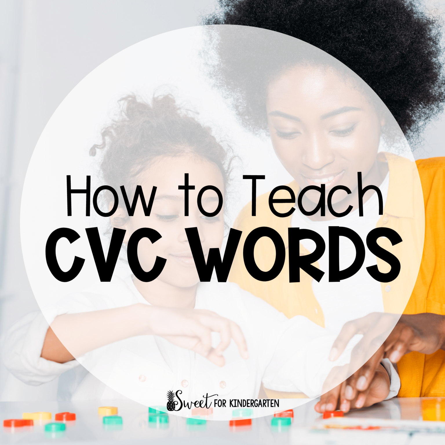How to Teach CVC Words | Sweet for Kindergarten
