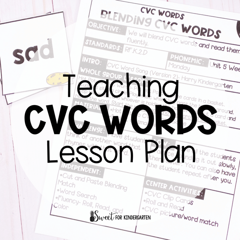 Create Engaging Lessons with this Step-by-Step CVC Words Lesson Plan ...