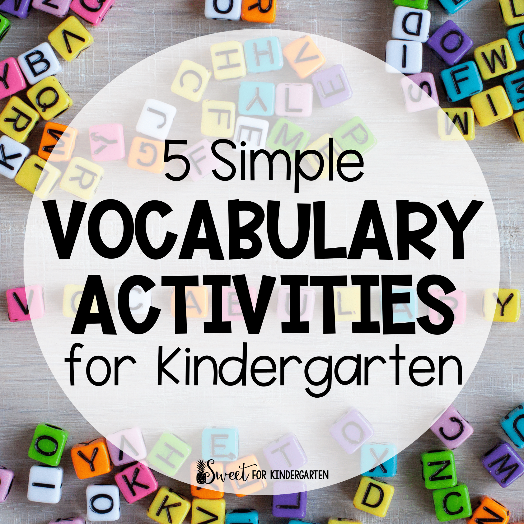 5 Simple Vocabulary Activities for Kindergarten | Sweet for Kindergarten