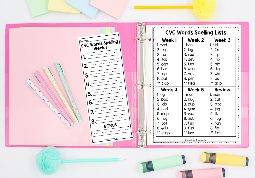 Should You Give Spelling Tests in Kindergarten? | Sweet for Kindergarten