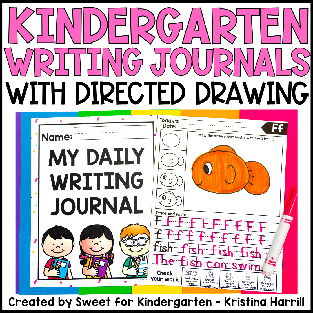 Daily Writing Journals for Kindergarten Handwriting Sentences ...