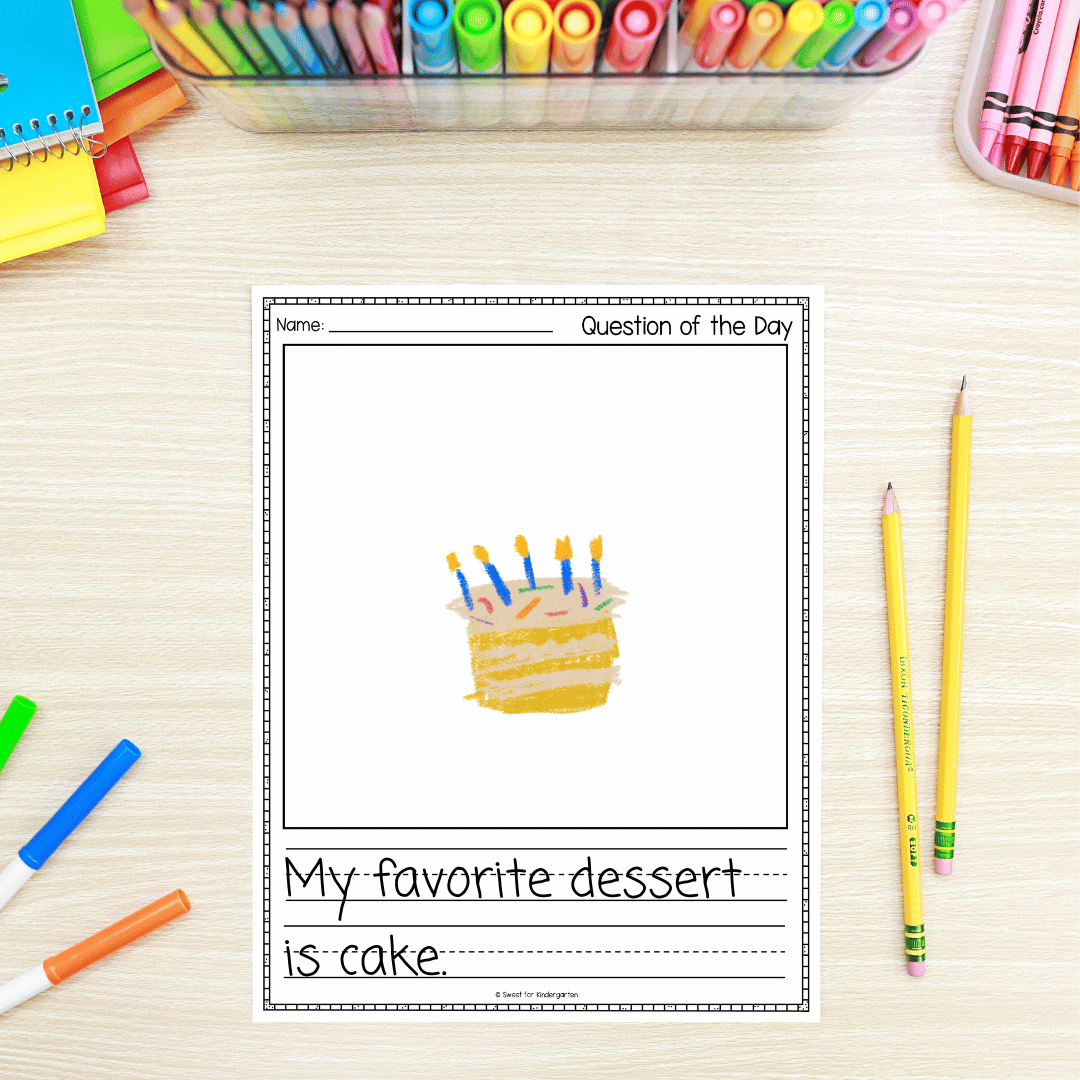 3 Simple No-Prep Kindergarten Writing Activities with Just Paper ...