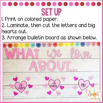 Valentines Day Bulletin Board and Activity | What We Love About ...