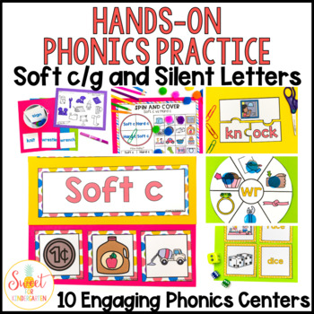 Soft c Soft g and Silent Letters Center Activities and Phonics Games ...