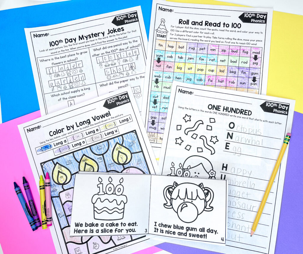 How to Create a Memorable 100th Day of Kindergarten with No Prep ...